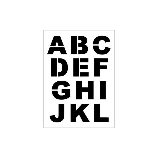 Arial Font Stencil (Just for you!) - Etsy