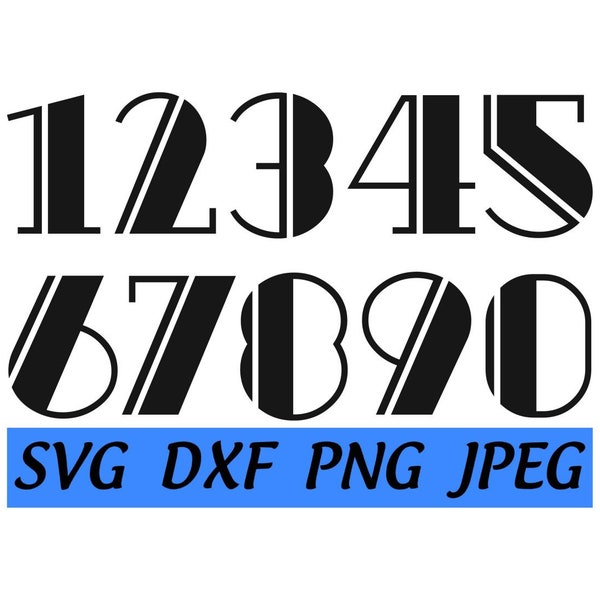 Fancy Numbers - Etsy