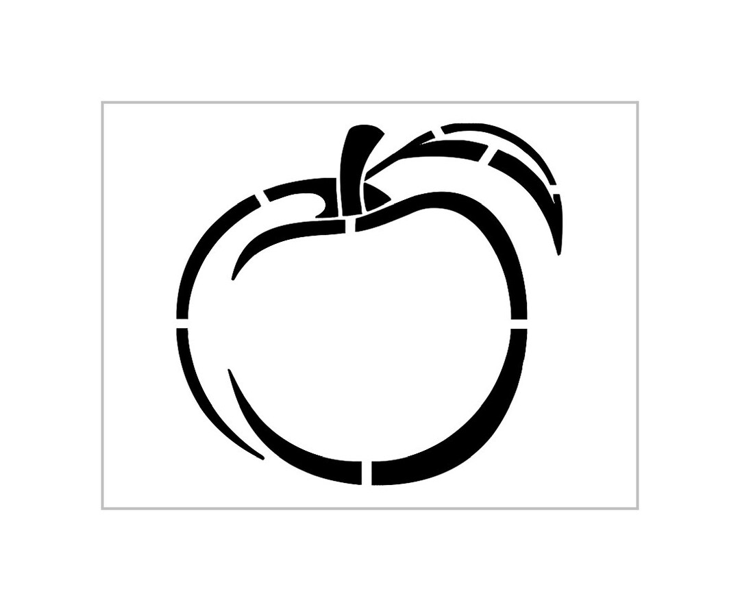 Peach Stencil Fruit Outline Kitchen Decor Design Reusable Sheet S719 - Etsy