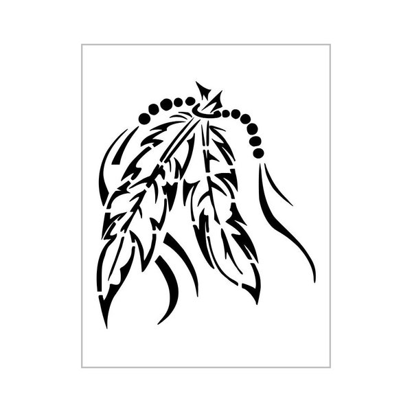 Native Indian Stencil - Etsy