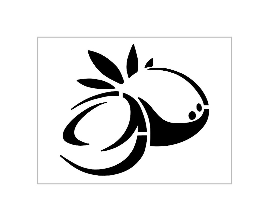 Coconut Stencil Fruit Outline Kitchen Design Reusable Sheet S718 - Etsy