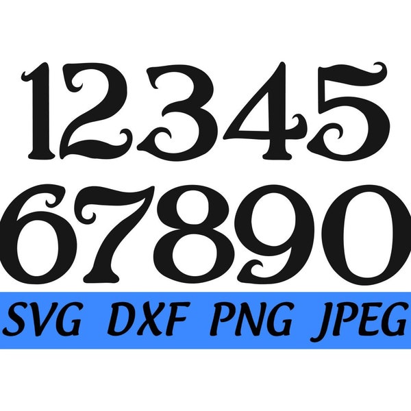 Fancy Numbers - Etsy
