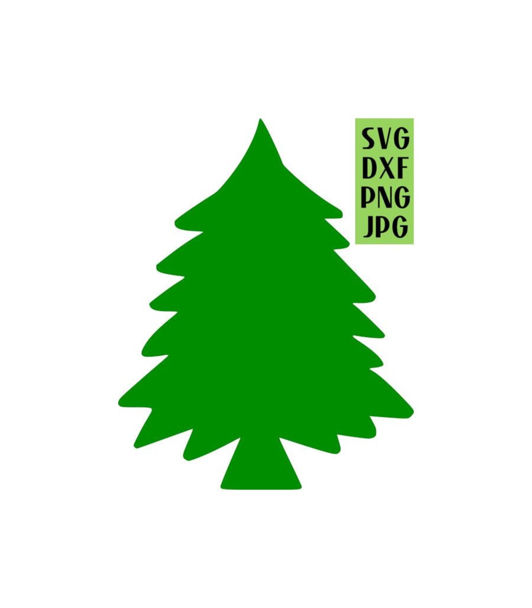 Christmas Tree SVG, Detailed Tree SVG, Holiday SVG, Forest Digital ...