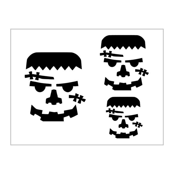 Frankenstein Stencil - Etsy