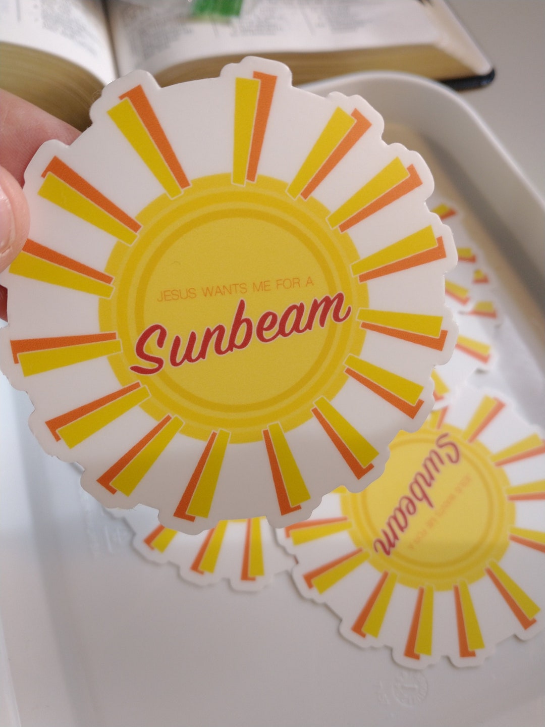 Clearance Jesus Wants Me for A Sunbeam Water Bottle Sticker, Scripture ...