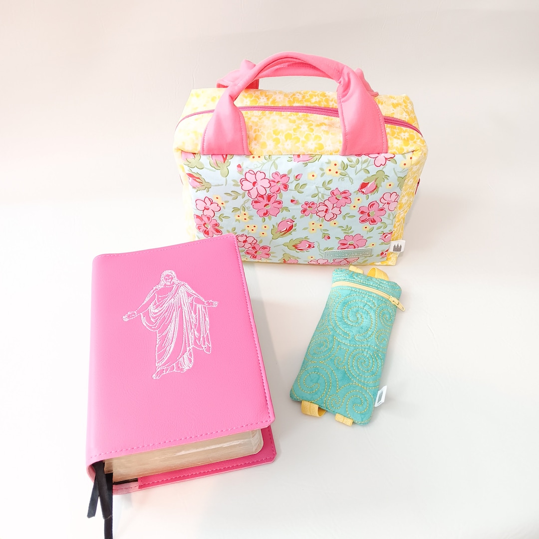 Christus Regular Size LDS Quad on Pink Faux Leather Scripture - Etsy