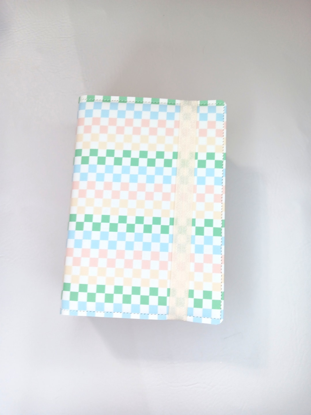 Pastel Checkered Regular Size LDS Quad Faux Leather Scripture Cover ...