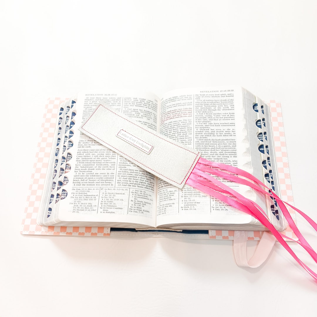 Quad Bookmark, LDS Quad Scriptures, Baptism Gift, Ministering Gift ...
