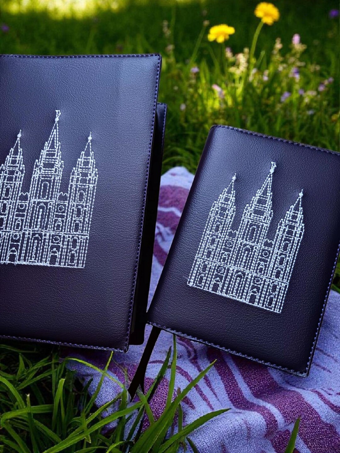 Compact LDS Quad Simulated Leather Slip Cover, LDS Scripture Slip Cover ...