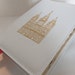 Gold Embroidered Salt Lake Temple Regular Size LDS Quad Faux Leather ...