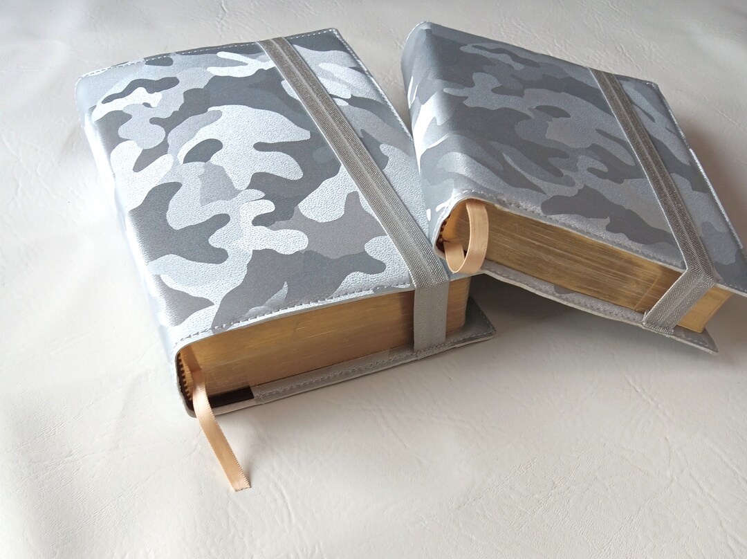Silver Camo Regular Size LDS Triple Combination and Bible Faux Leather ...