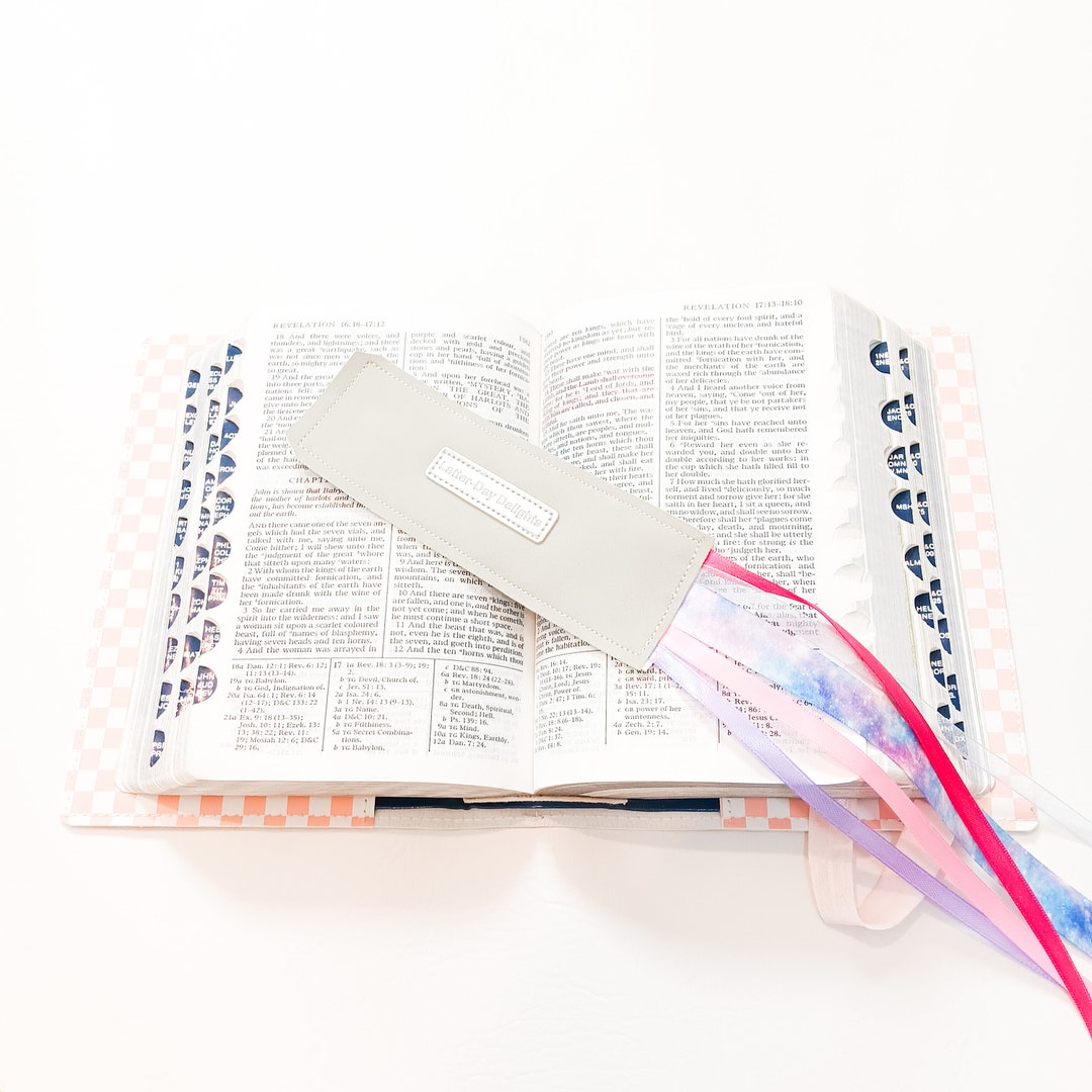 Quad Bookmark LDS Quad Scriptures Baptism Gift Ministering - Etsy