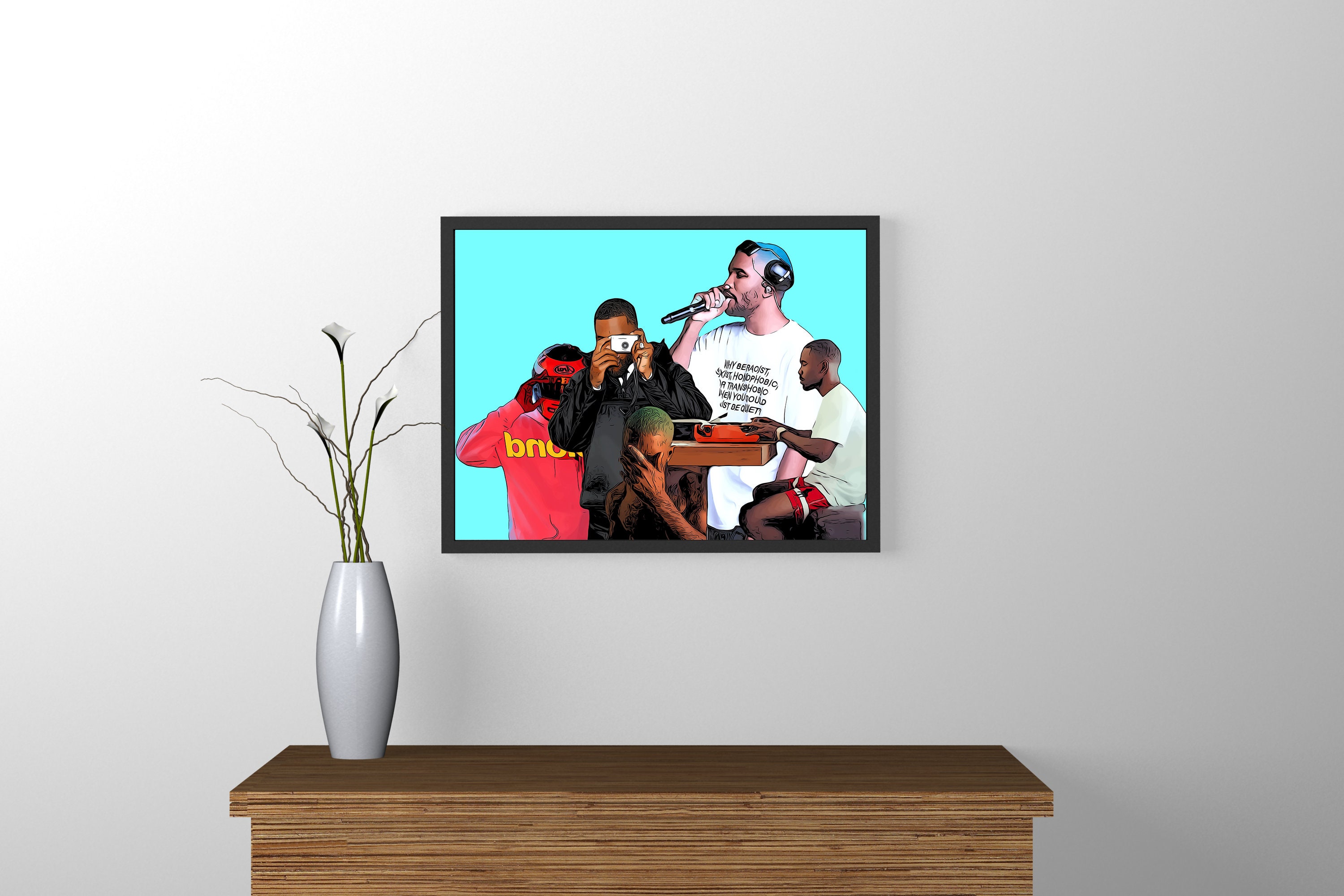 Frank Ocean Art, Frank Ocean Poster, Hip Hop Merch, Odd Future, Canvas ...