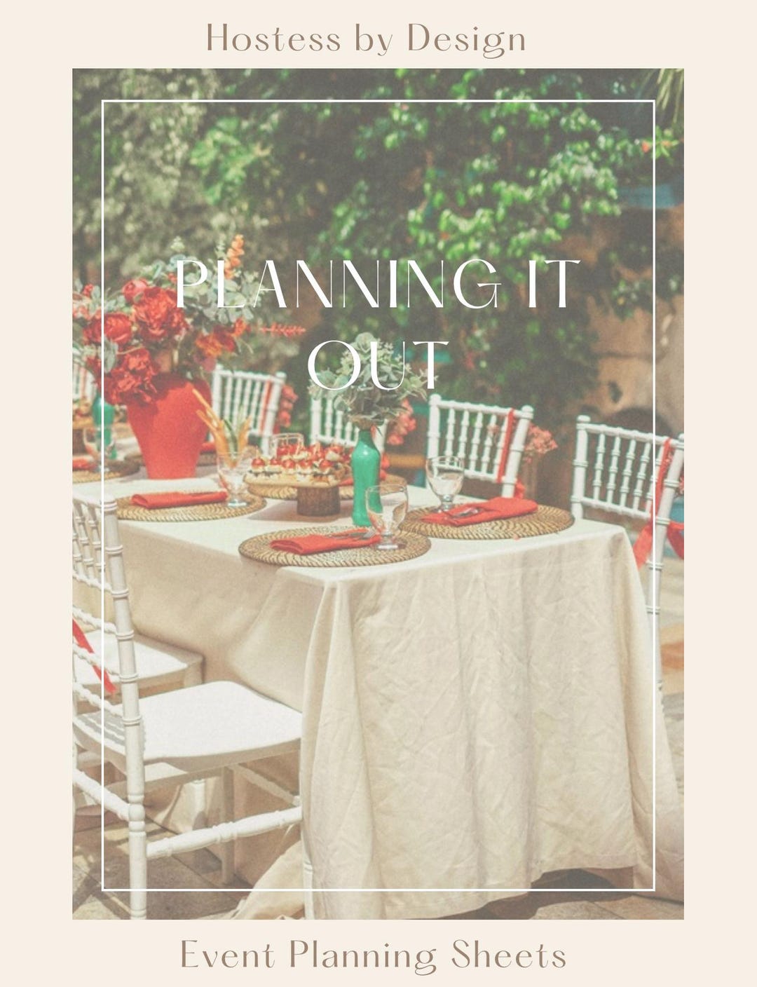 Hosting Planning Sheets - Etsy