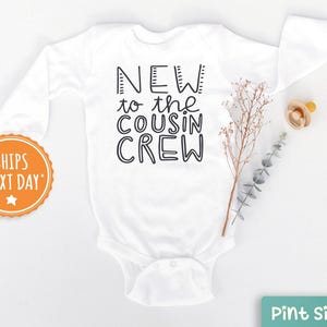 New to the Cousin Crew Long Sleeve Onesie® - Cousin Crew Baby Gift - Cousin Crew Baby Shower ...
