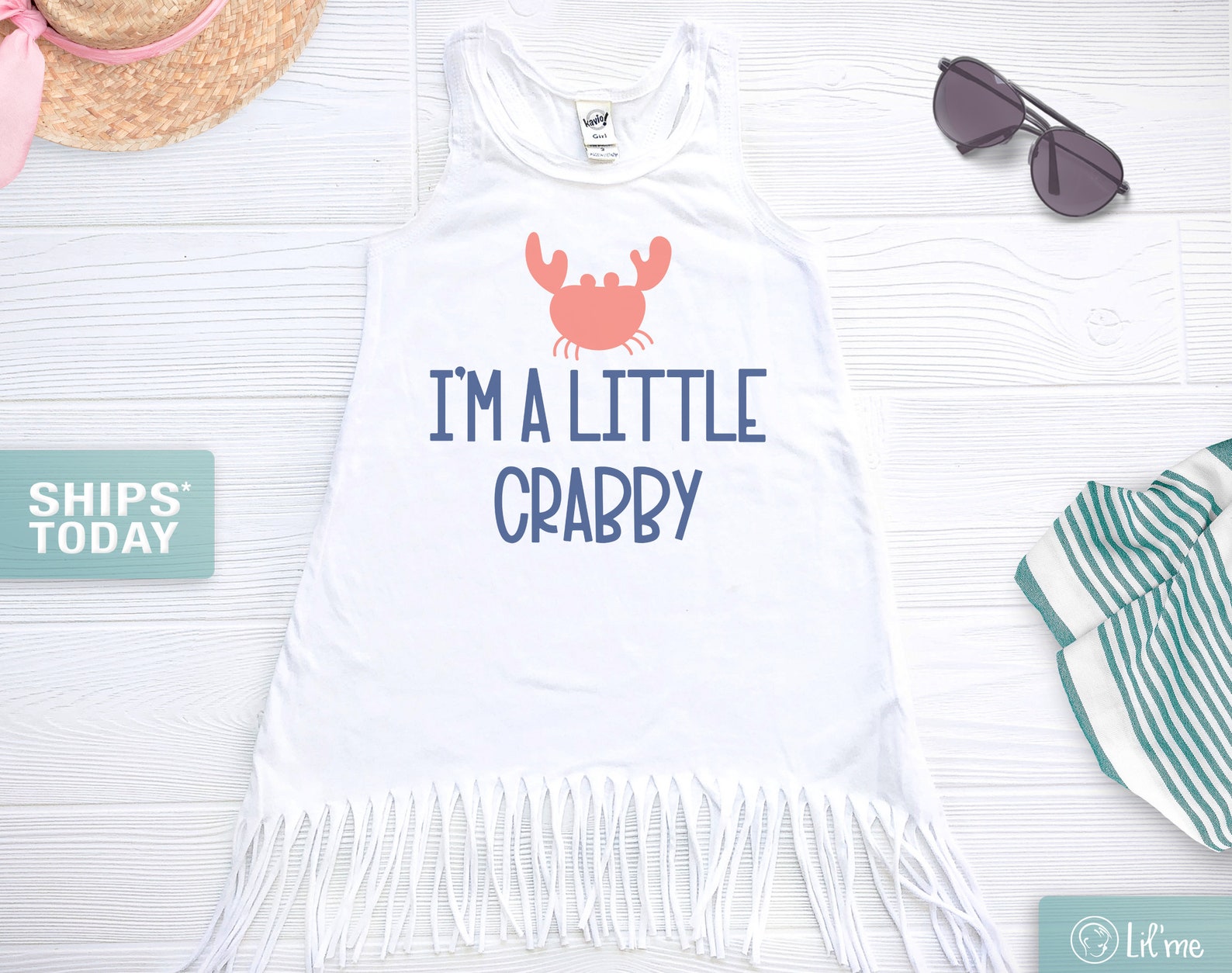 I'm A Little Crabby Kids Shirt Cute Summer Toddler Tee | Etsy