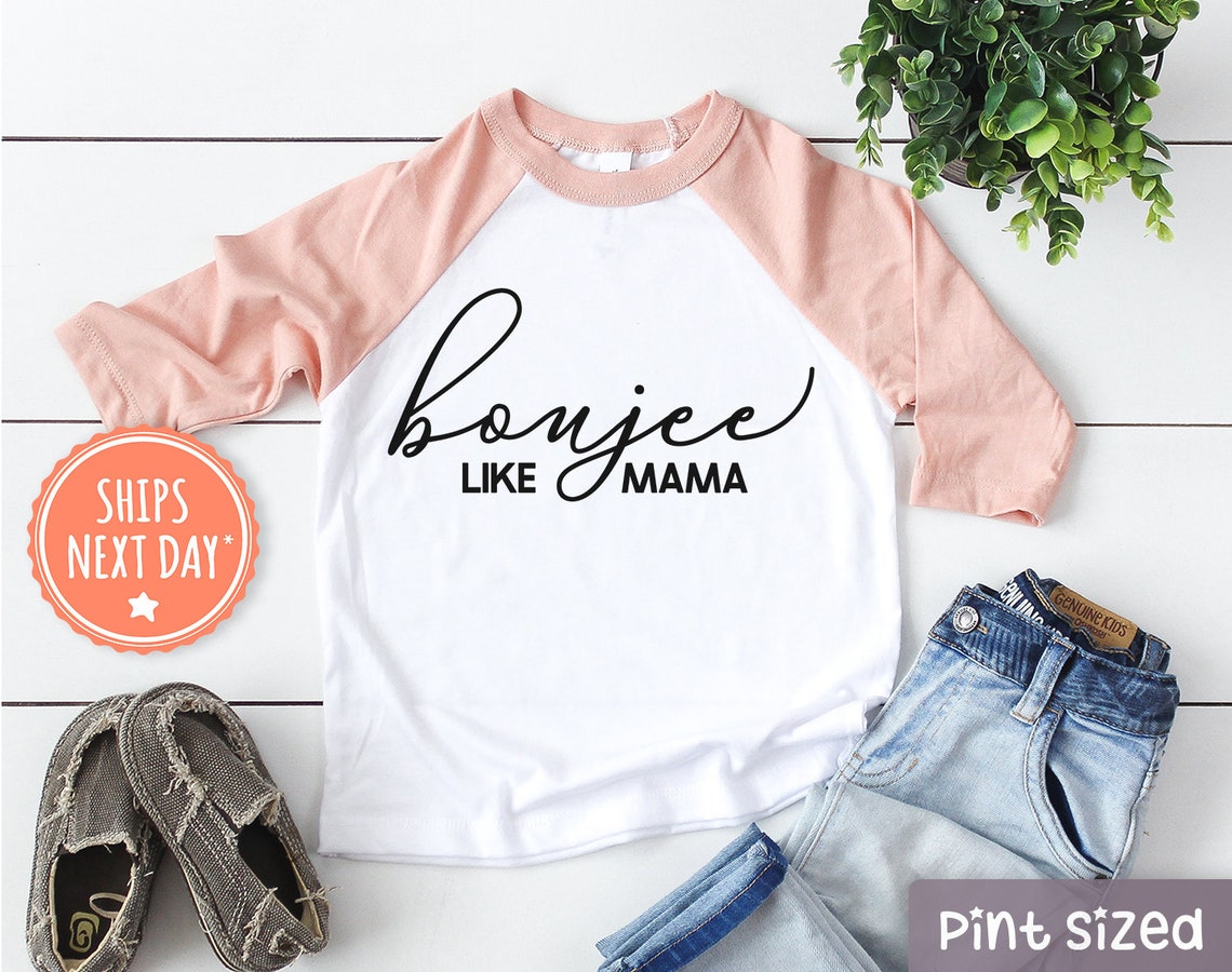 Boujee Like Mama Baby Onesie® Funny Baby Girl Bodysuit | Etsy