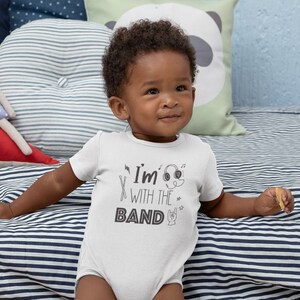 I'm With the Band Toddler Shirt Cute Music Kids Shirt Rock Baseball Tee ...