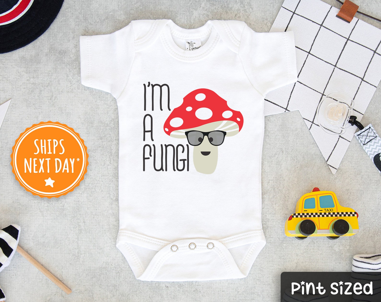 I'm A Fungi Onesie® Cute Onesie® Baby Cute Mushroom | Etsy