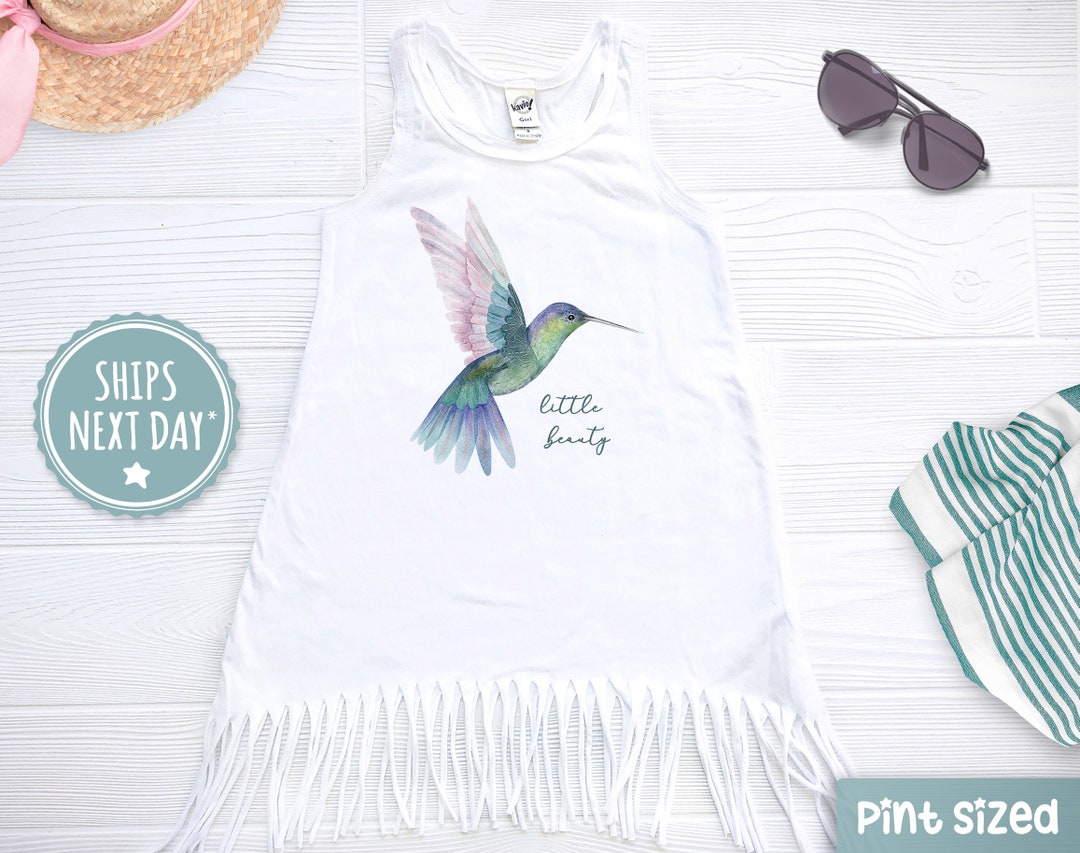 Little Beauty Girls Fringe Dress - Boho Girls Clothes - Cute Little ...