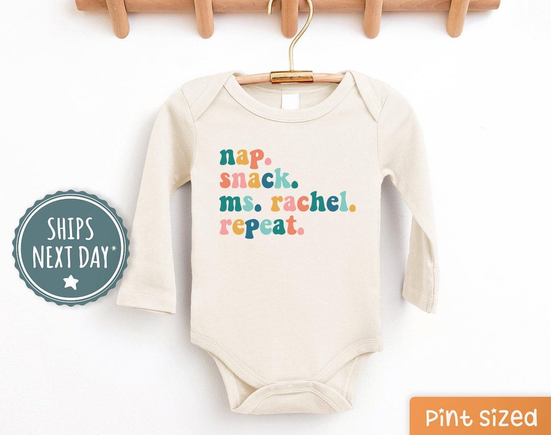 Nap Snack Ms. Rachel Repeat Onesie® - Nap Time Baby Onesie® - Cute Baby ...