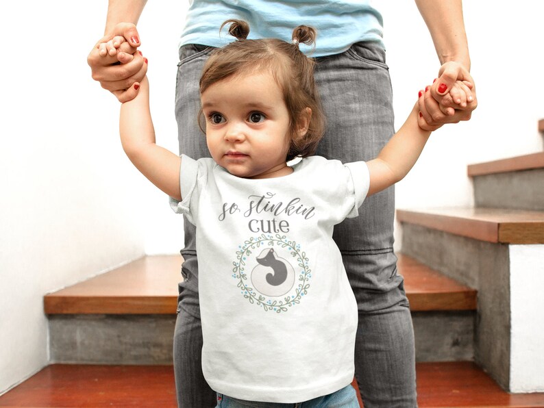 Cute so Stinkin Cute Baby Onesie® Skunk Baby - Etsy