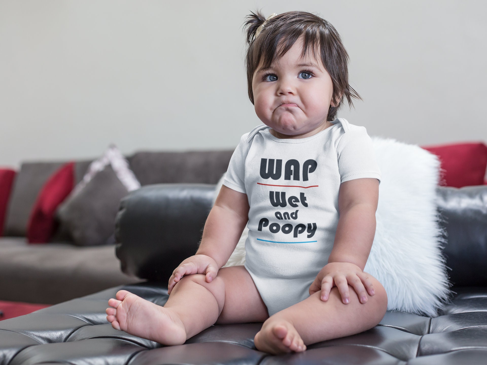 Funny WAP Baby Onesie® Wet and Poopy Baby Onesie® Trendy - Etsy