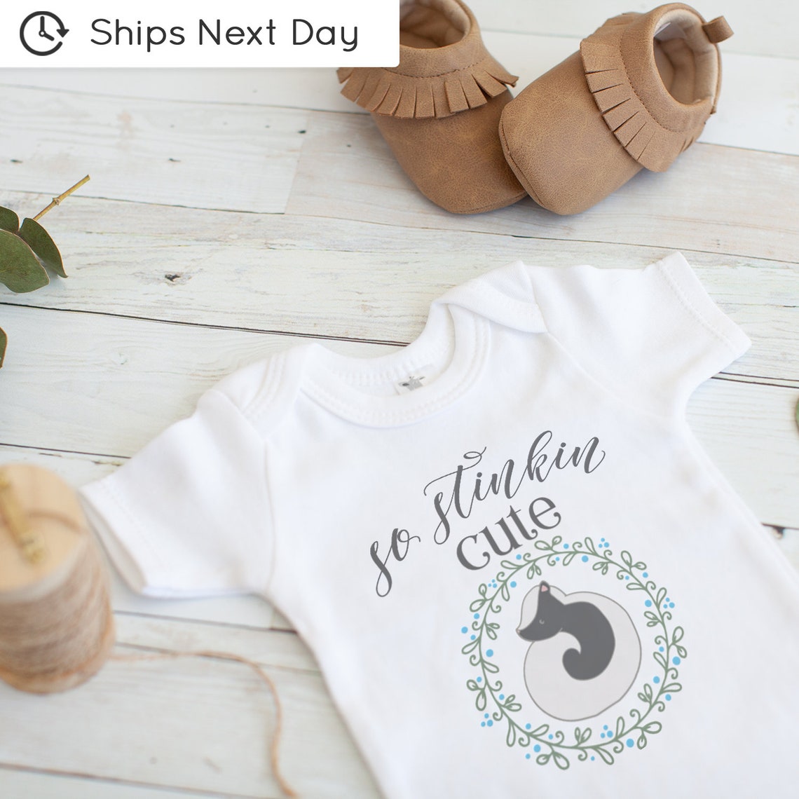 Cute so Stinkin Cute Baby Onesie® Skunk Baby | Etsy