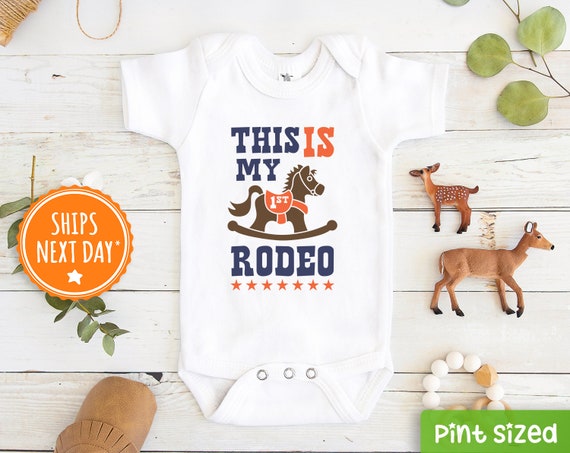 This is My First Rodeo Baby Onesie® Cute Horse Baby Onesie® - Etsy
