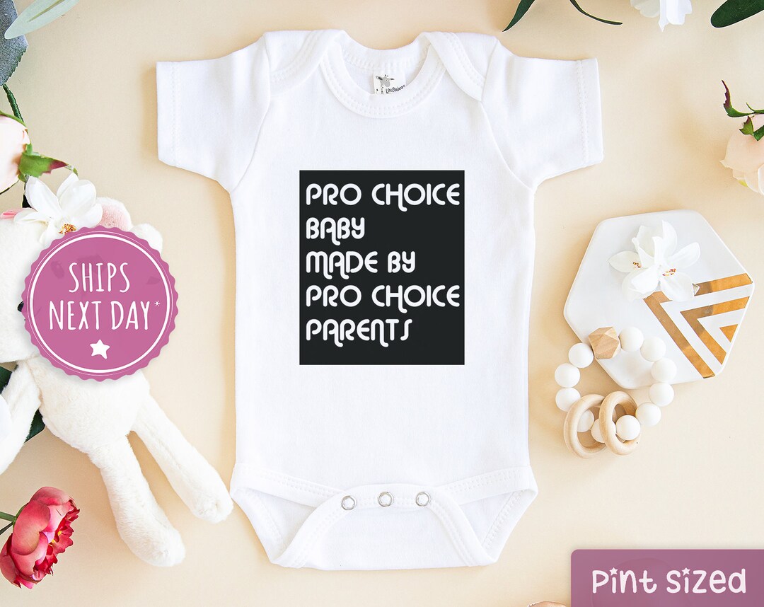 Pro Choice Baby Onesie® Equal Rights Natural Baby Bodysuit Retro ...