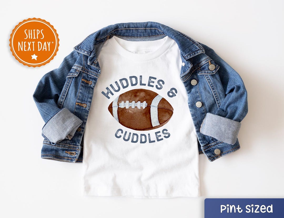 Kids Football Shirt - Huddles & Cuddles Football Kids Shirt - Cute Fall ...