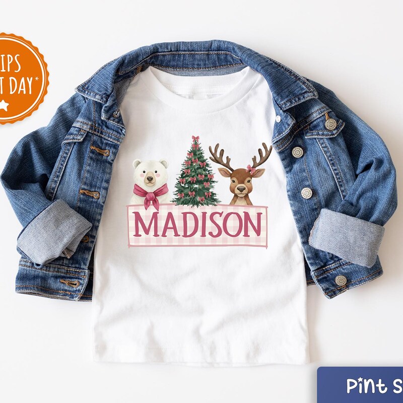 Girls Christmas Tops - Etsy