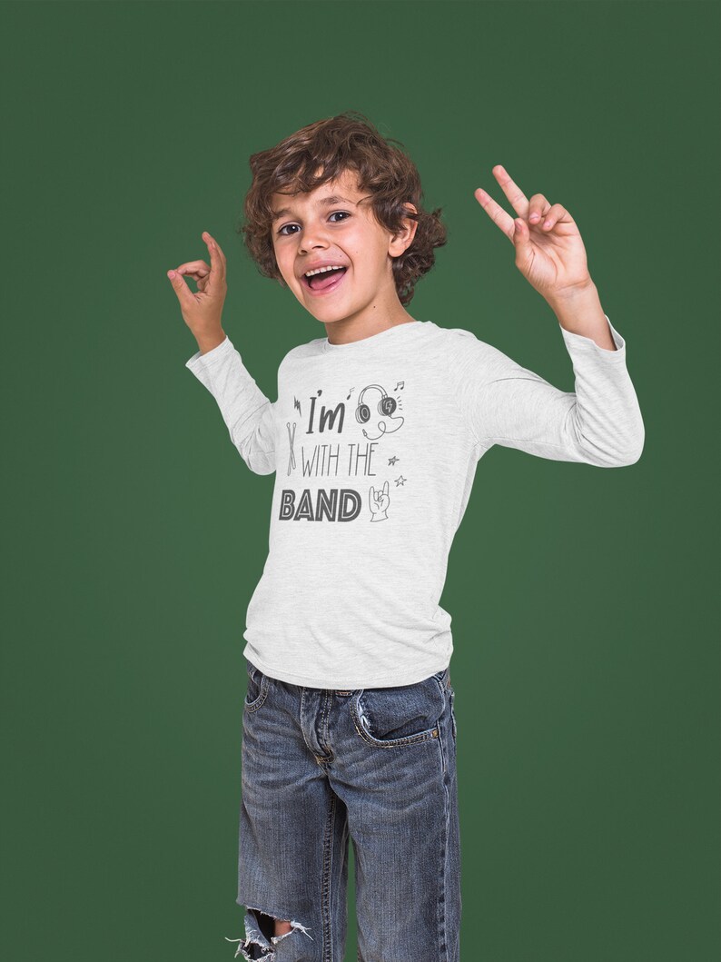 I'm With the Band Toddler Shirt Cute Music Kids Shirt - Etsy
