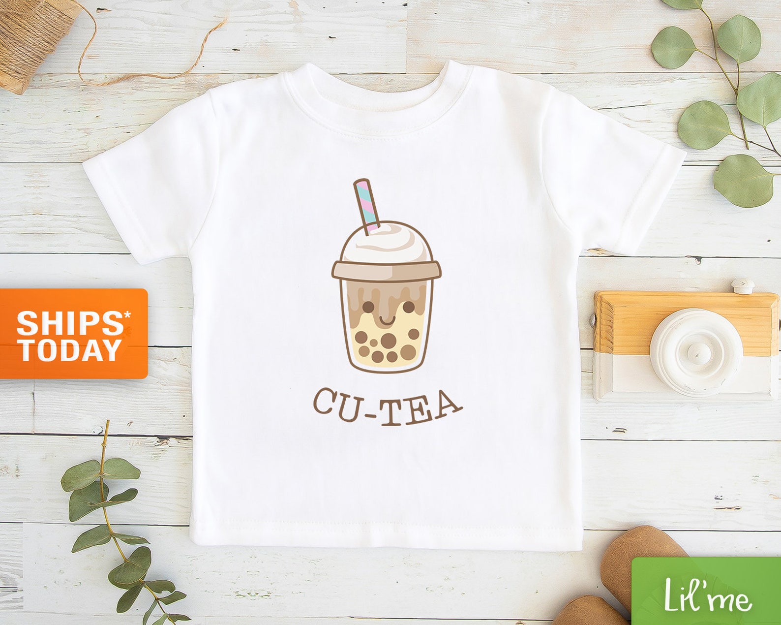 Bubble Tea Kids Shirt Cu-tea Toddler Shirt Funny Boba Tea | Etsy