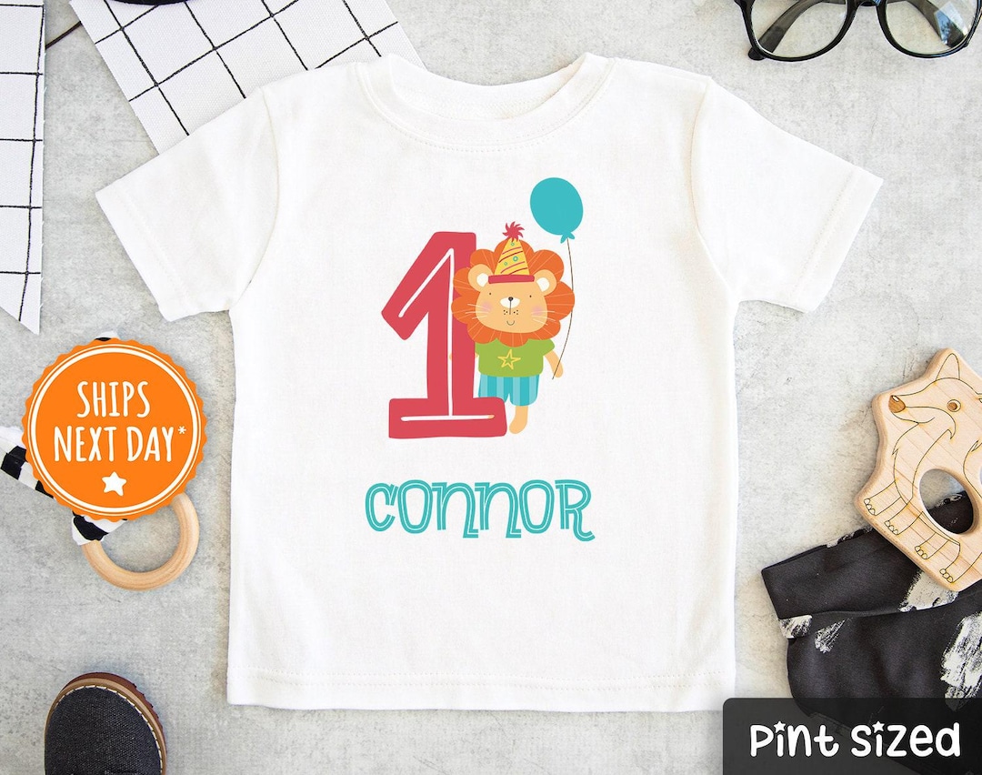 Personalized First Birthday Shirt - Cute Baby Boy Birthday One ...
