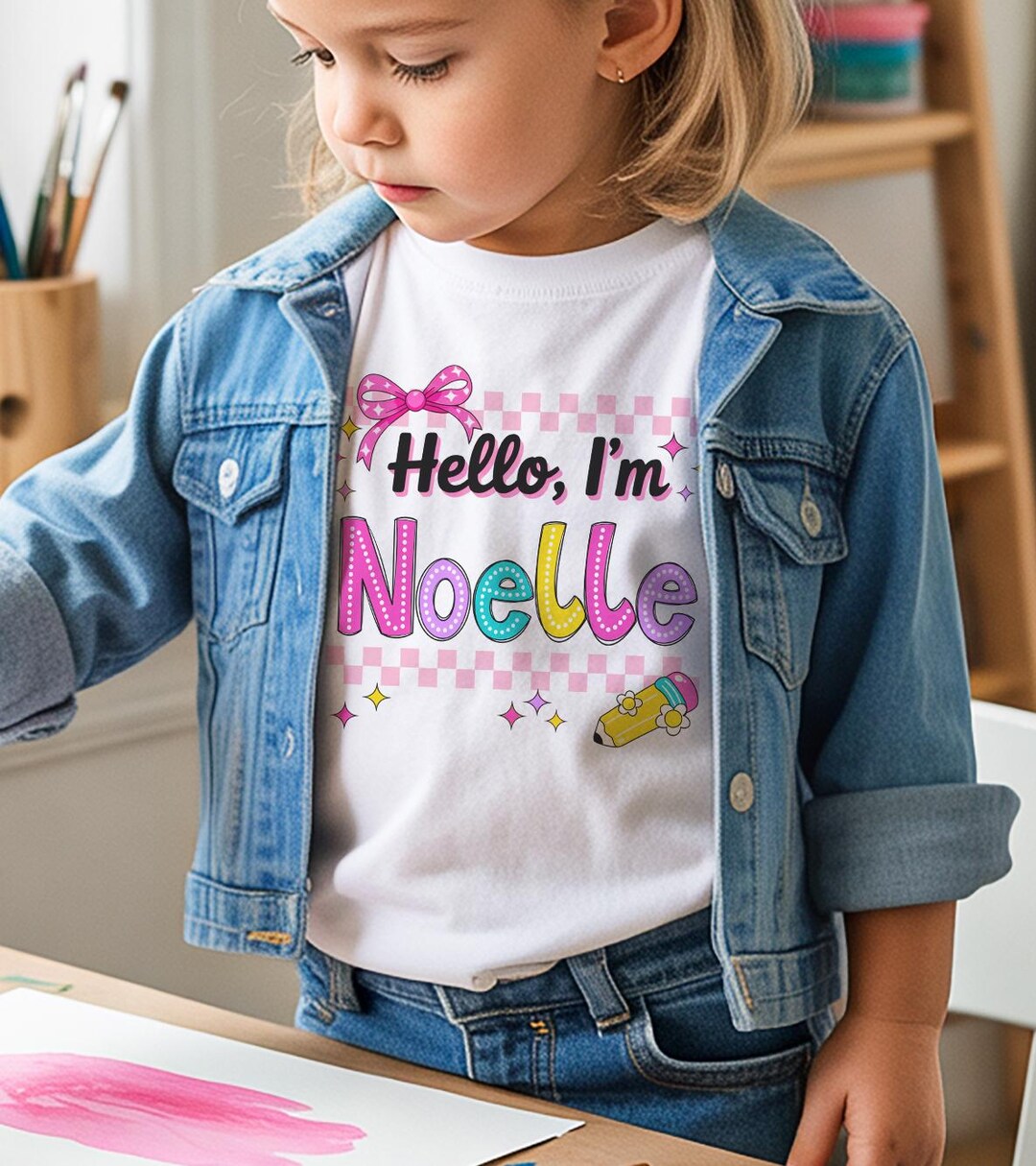 Personalized First Day of School T-shirt - Custom Kids Name Back to ...