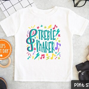Treble Maker Toddler Shirt - Funny Music Kids Shirt - Pun Baseball Tee ...