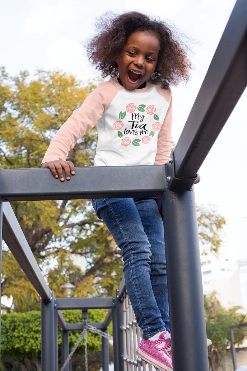 Tia Toddler Shirt My Tia Loves Me Shirt Cute Mexican Girl | Etsy
