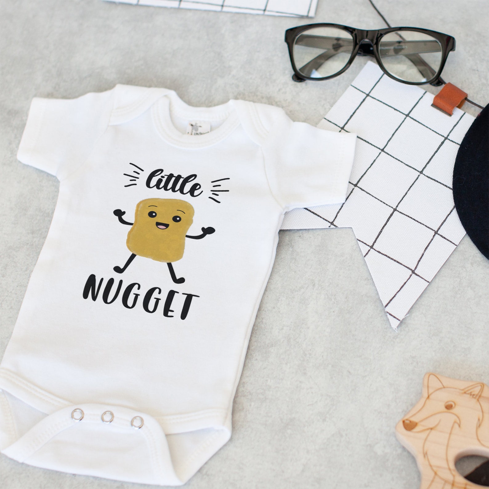 Little Nugget Onesie® Cute Little Nugget Baby Onesie® - Etsy