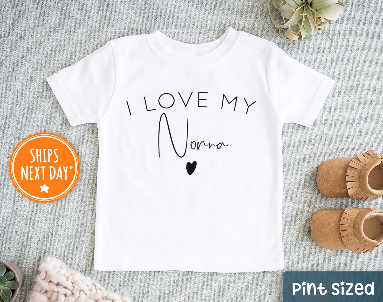 Nonna Baby Onesie® Cute I Love My Grandma Onesie® Italian - Etsy