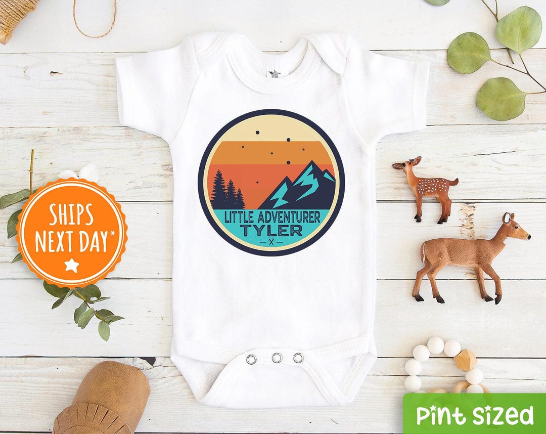 Personalized Boy Onesie® Boy - Cute Custom Adventurer Onesie® Boy ...