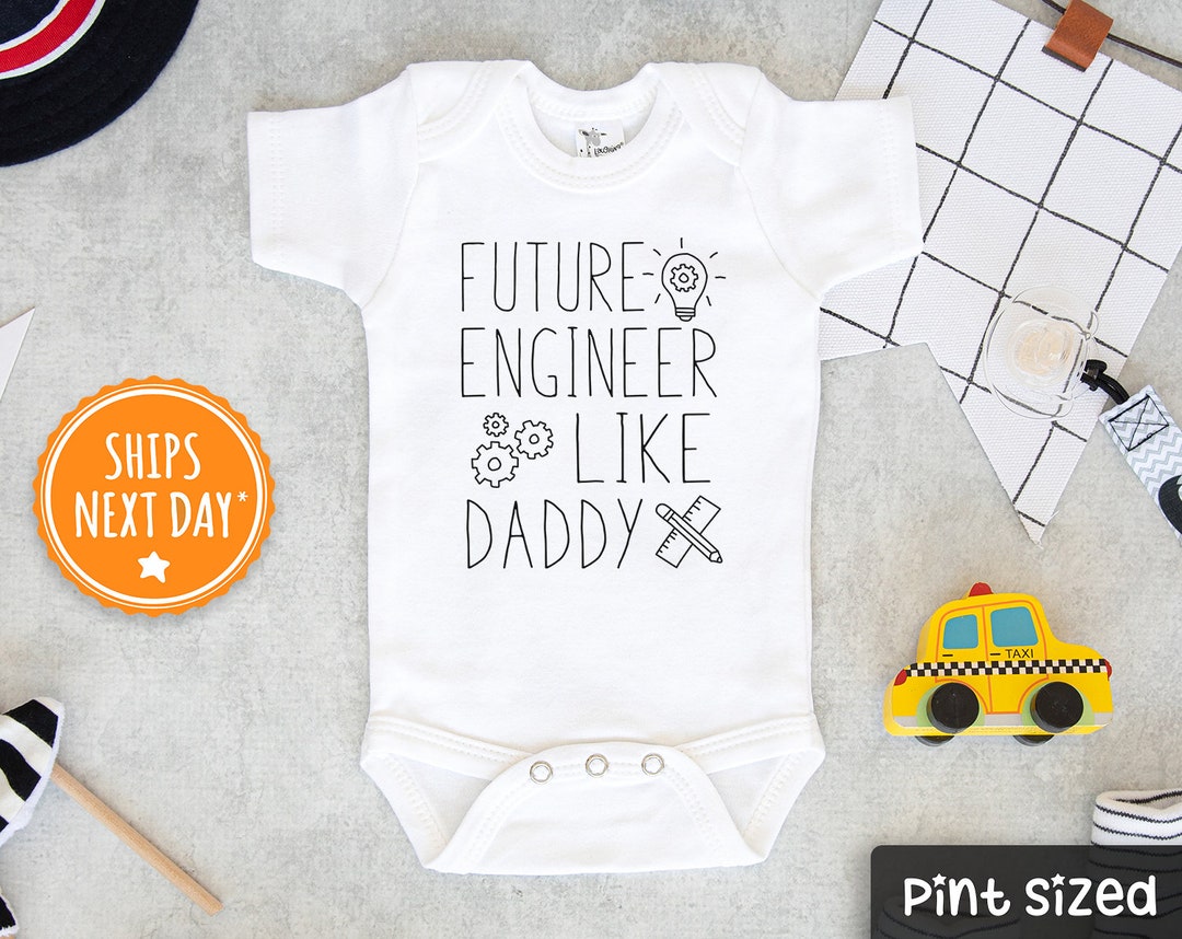 Future Engineer Baby Onesie® Father's Day Engineer Gift Cute Future ...