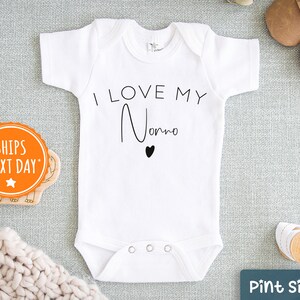 Nonna Baby Onesie® Cute I Love My Grandma Onesie® Italian Onesie® - Etsy
