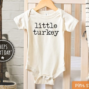 Little Turkey Onesie® Thanksgiving Baby Onesie® Cute Fall Onesie ...