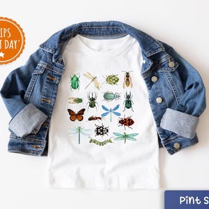 Retro Bugs and Beetles Kids Shirt - Cute Insect Baseball Tee - Hipster ...