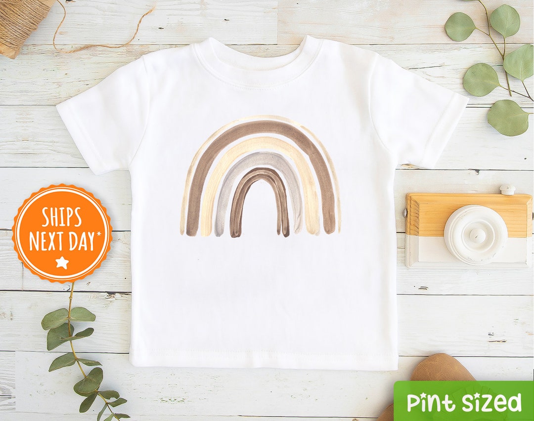 Neutral Rainbow Baby Shirt Rainbow Baby Boy Shirt Brown Rainbow Kids ...