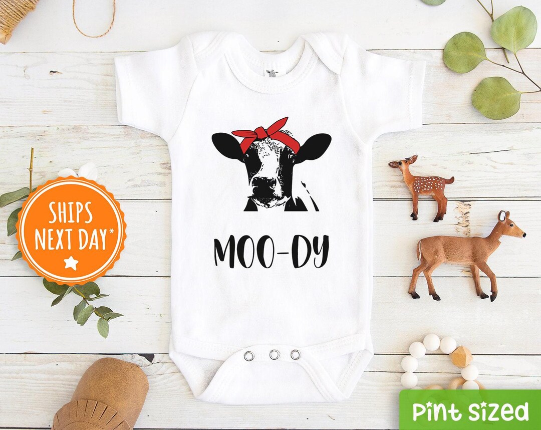 Farm Onesie® - Cow Onesie® - "mood-dy" - Country Baby Clothes - Cute ...