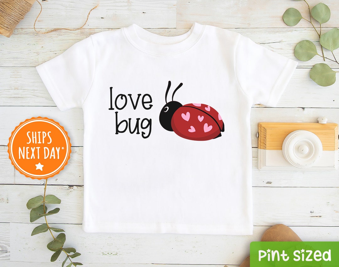 Love Bug Raglan Cute Valentines Day Kids Shirt Ladybug Kids Tee - Etsy