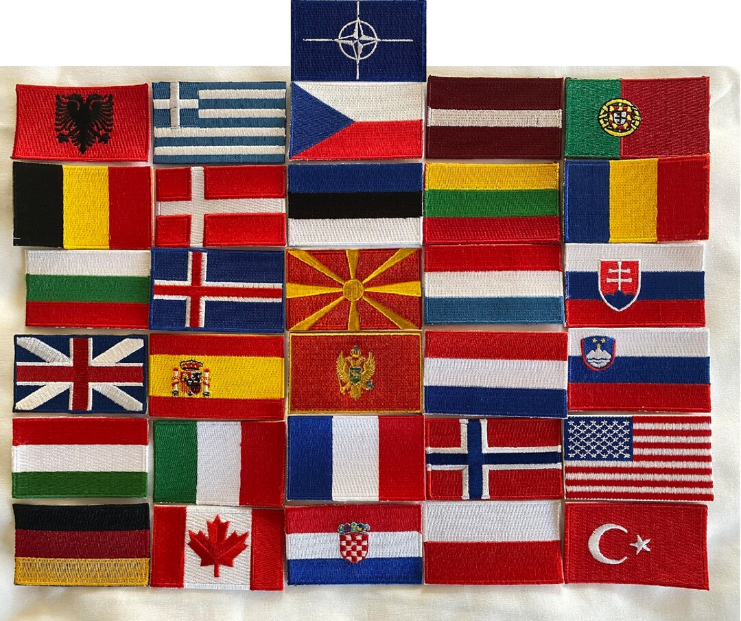 32 Pcs NATO Different National Flags Embroidered Patches 2.5"x1.5" Iron-on - Etsy