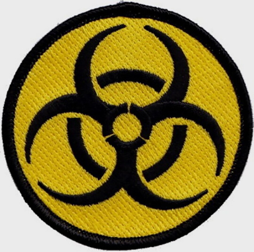 10 Pcs BIOHAZARD (Y/B) Embroidered Patches 3" Diameter Iron-on - Etsy